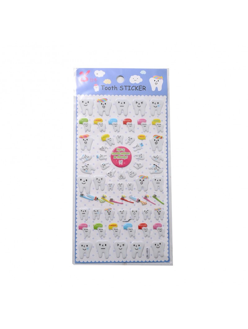 US$ 7.49 kids stickers Easyinsmile 5 pcs/pack Molar Tooth Shaped ...