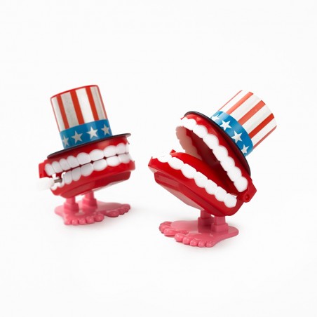 chattering teeth Easyinsmile Funny Plastic Wind Up Jumping Chattery ...