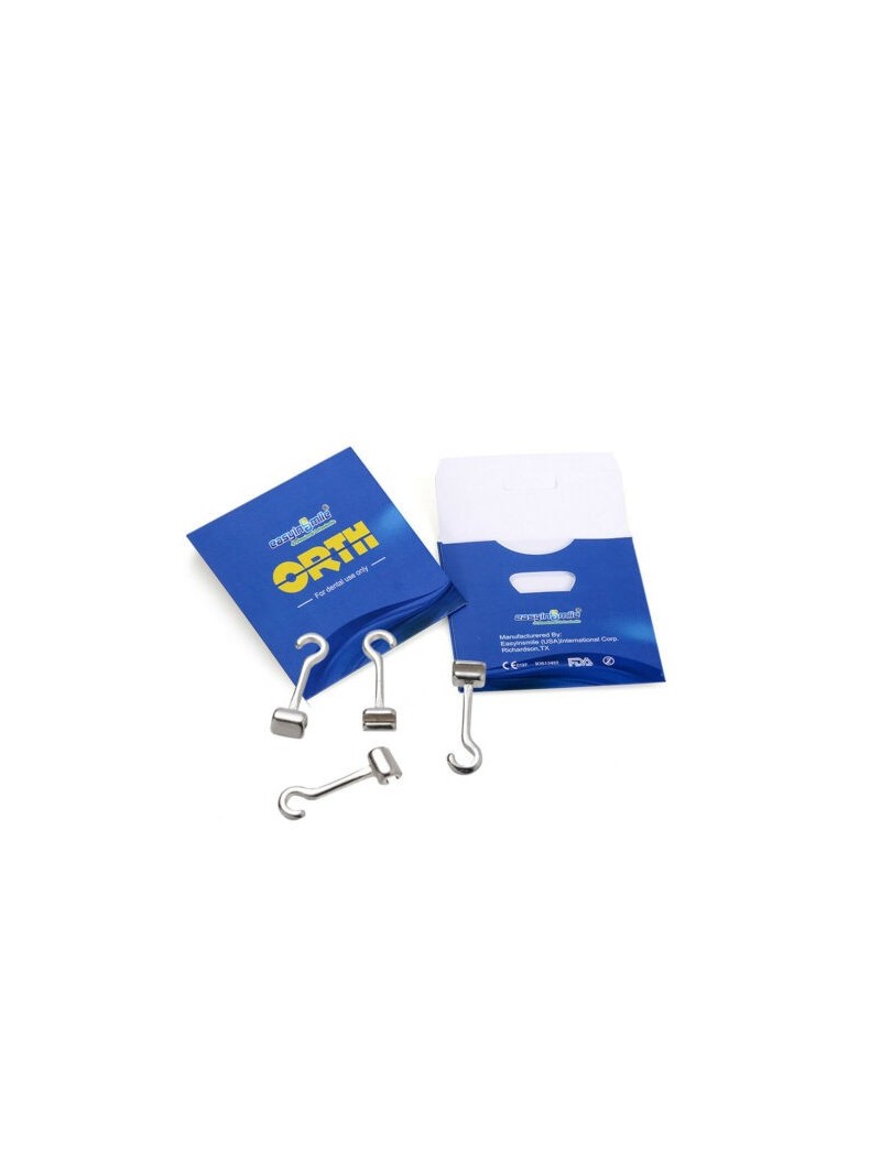EASYINSMILE Dental Orthodontic Crimpable Hooks Sliding/Spiral Cross ...