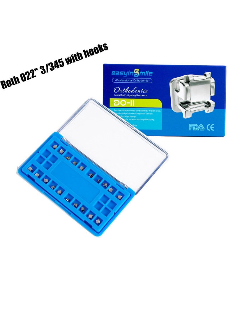 EASYINSMILE Dental Orthodontic Metal Bracket Self-ligating MINI Braces ...