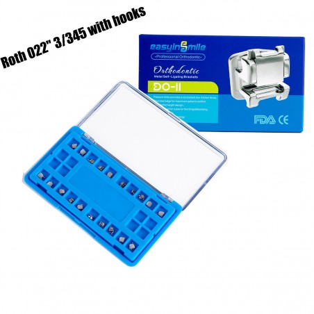 EASYINSMILE Dental Orthodontic Metal Bracket Self-ligating MINI Braces ...