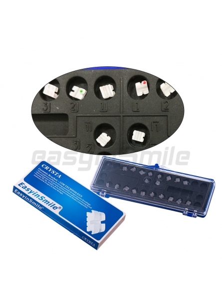 ceramic brackets Easyinsmile Roth Orthodontic Mesh base Ceramic Bracket ...