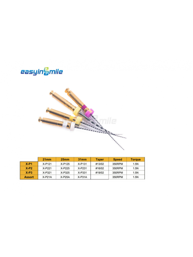 4Pcs/pack Dental Endo NITI Files X-Path Rotary Files Glide Path For ...