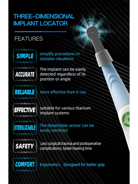 Dental Implant Locator EASYINSMILE Wireless Surgical Implant Abutment ...
