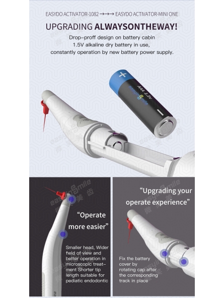 Easyinsmile Endodontic EASYDO Endo Activator Oral Mini Sonic Irrigator ...