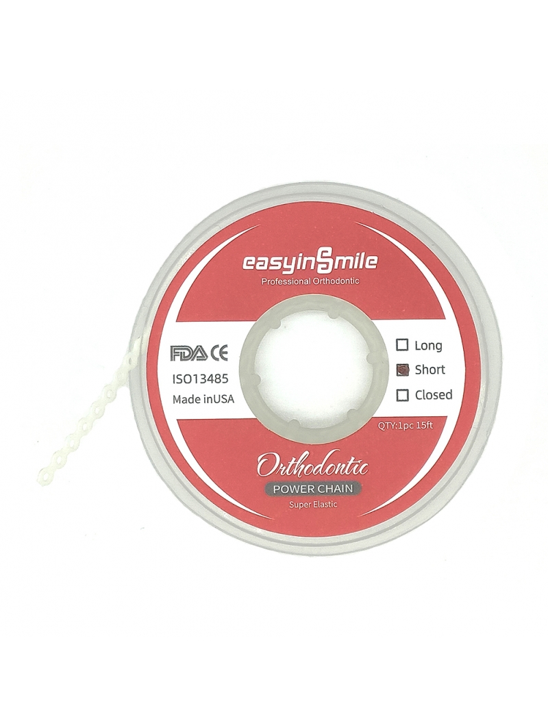 Easyinsmile Dental Orthodontic Power Chain Super Elastic Rubber Band ...