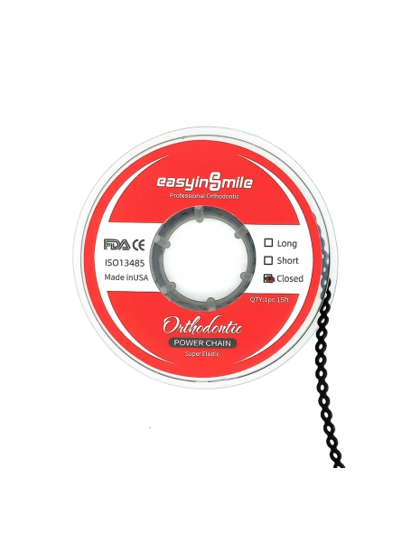 Easyinsmile Dental Orthodontic Power Chain Super Elastic Rubber Band ...