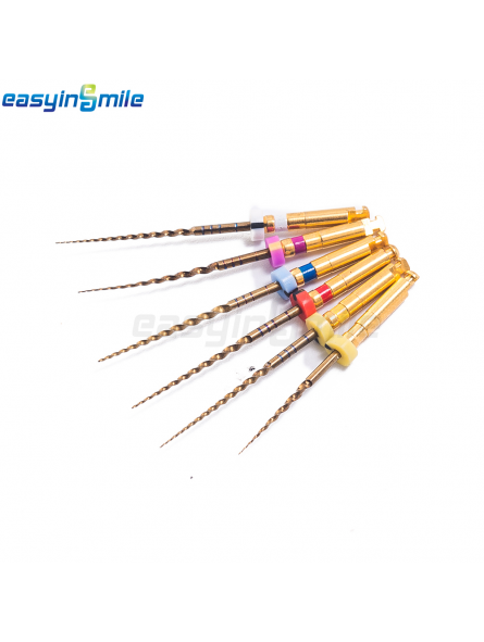 Easyinsmile 6Pcs/pack Dental Endo Rotary Files X-Pro Gold Taper NITI ...