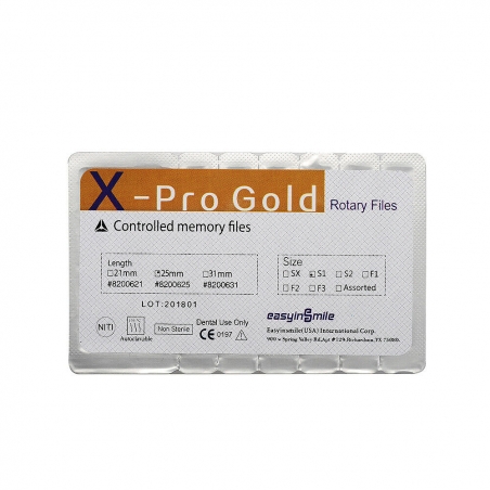 Easyinsmile 400Packs Endodontic Dental Endo Files X-Pro Gold Taper ...