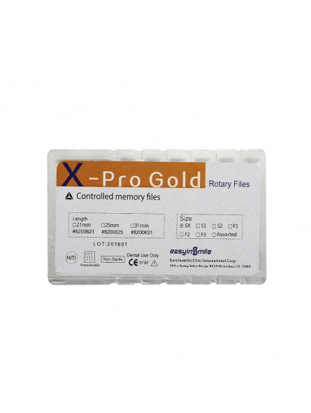 Easyinsmile 400Packs Endodontic Dental Endo Files X-Pro Gold Taper ...