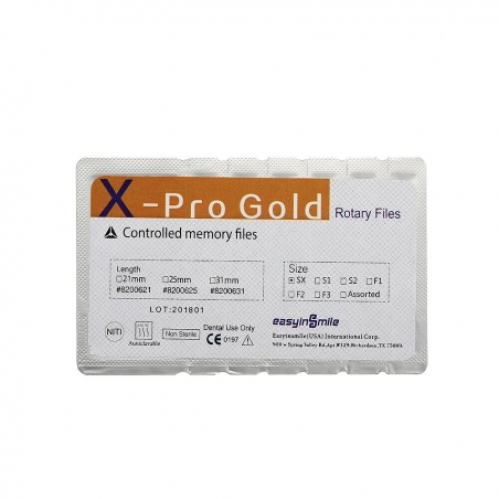 Easyinsmile 400Packs Endodontic Dental Endo Files X-Pro Gold Taper ...