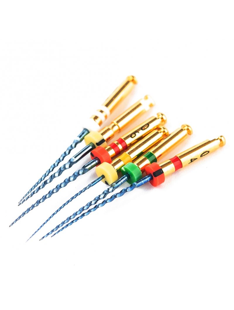 Easyinsmile 6Pcs Dental Endodontic Rotary Files X3-Blue NITI Endo 25MM ...