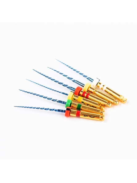 Easyinsmile 6Pcs Dental Endodontic Rotary Files X3-Blue NITI Endo 25MM ...