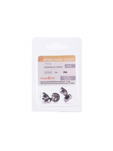 Easyinsmile 48 Size 300/pk Dental Kids Crown Stainless Steel Molar ...