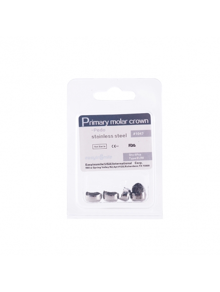 Easyinsmile 48 Size 300/pk Dental Kids Crown Stainless Steel Molar ...