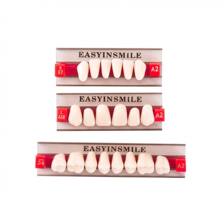 Easyinsmile 84/96Pcs Dental Denture Acrylic Resin Teeth DIY False Full ...