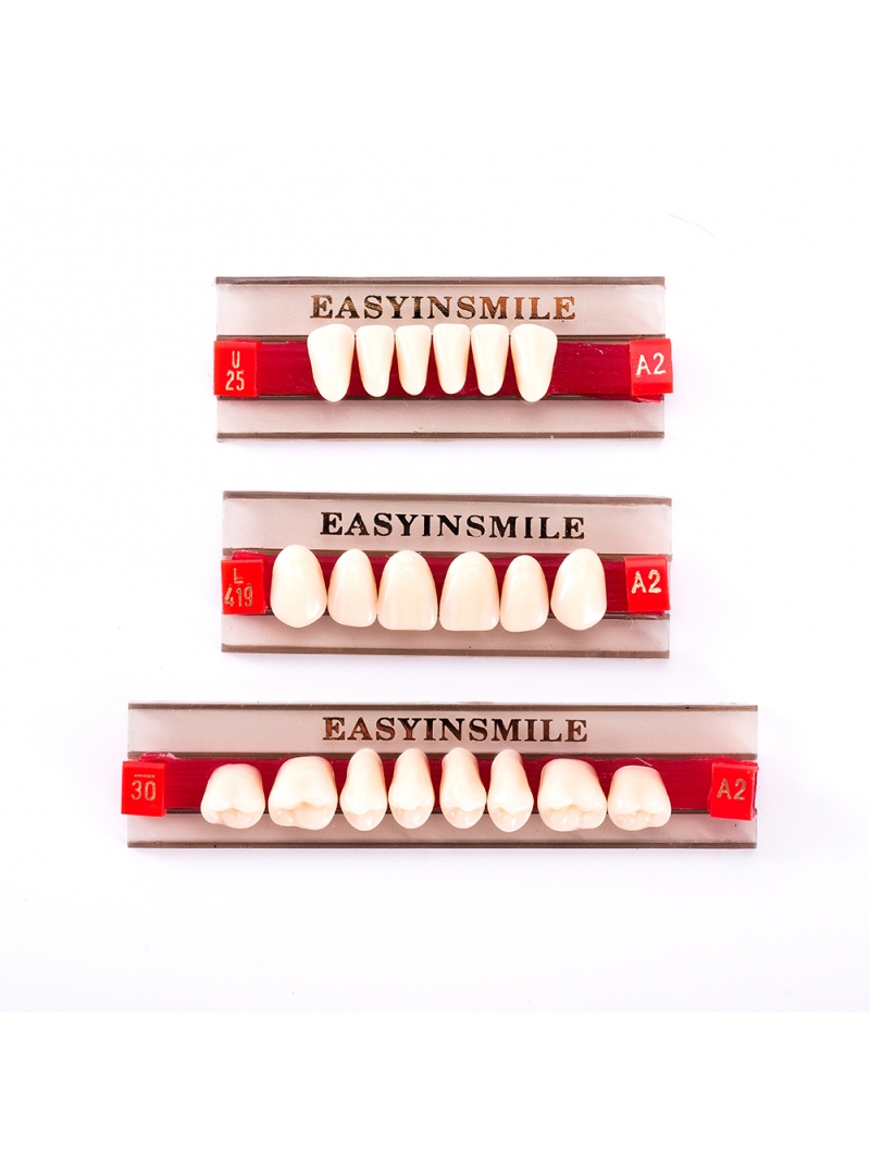 Easyinsmile 84/96Pcs Dental Denture Acrylic Resin Teeth DIY False Full ...