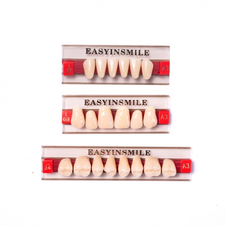 Easyinsmile 84/96Pcs Dental Denture Acrylic Resin Teeth DIY False Full ...