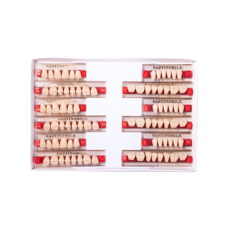 Easyinsmile 84/96Pcs Dental Denture Acrylic Resin Teeth DIY False Full ...
