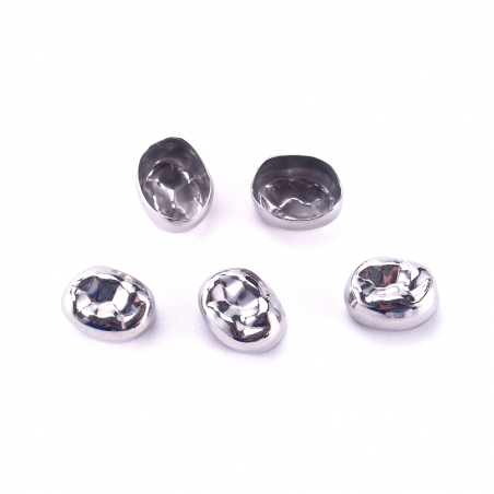Easyinsmile 5Pcs/Pack Dental Kids Crown Stainless Steel Molar Pediatric ...