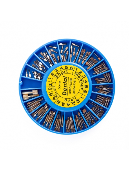 Easyinsmile 120pcs Dental Endo Endodonica Screw Post Conical Pins Root ...