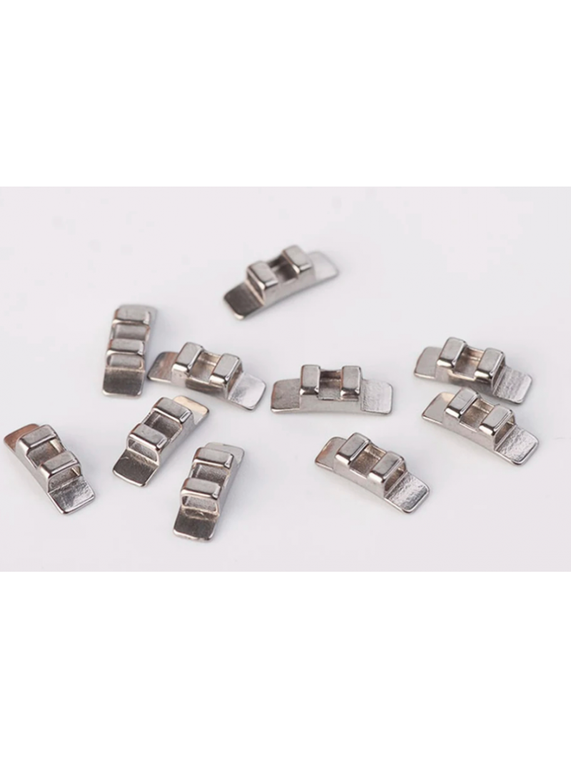 Easyinsmile 10Pcs Dental Orthodontic Lingual Sheath Molar Band Lingual ...