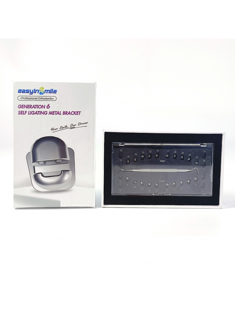 Easyinsmile Dental Orthodontic Metal Bracket Ortho Spherical Self ...
