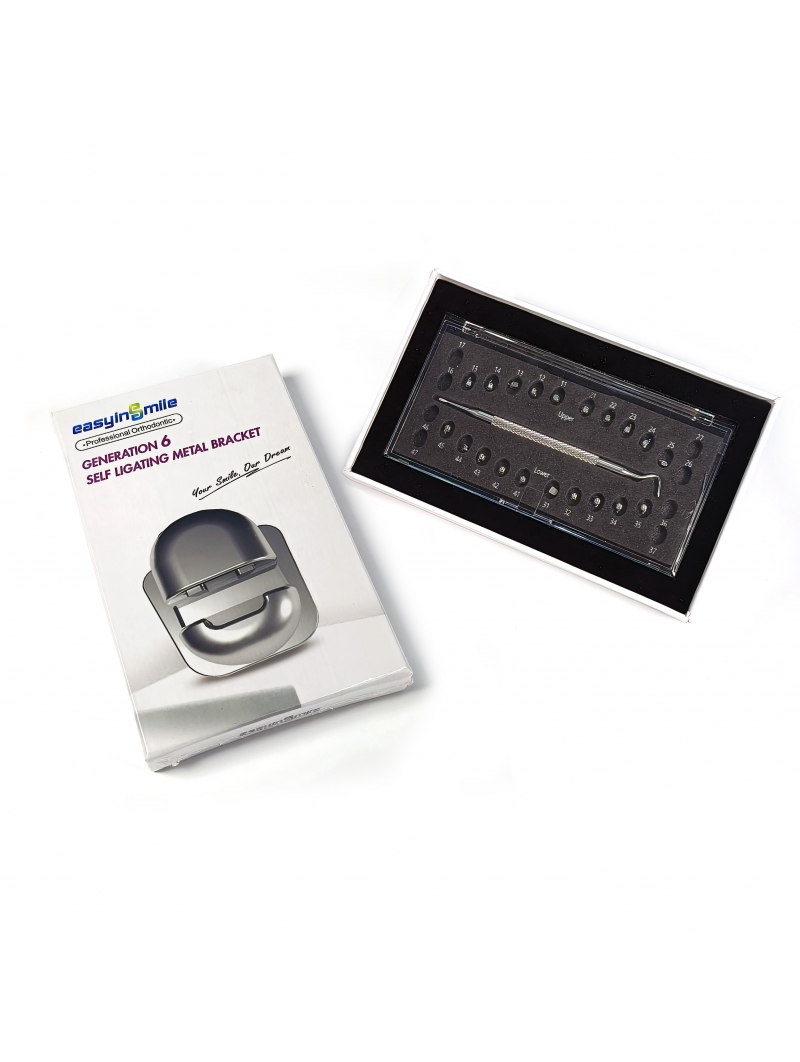 Easyinsmile Dental Orthodontic Metal Bracket Ortho Spherical Self ...