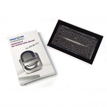 Easyinsmile Dental Orthodontic Metal Bracket Ortho Spherical Self ...